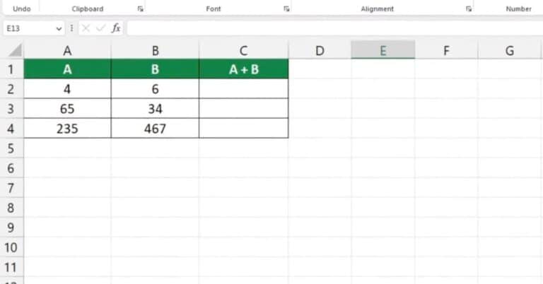 How to Add Numbers in Excel | Beginner's Guide - Sheet Leveller