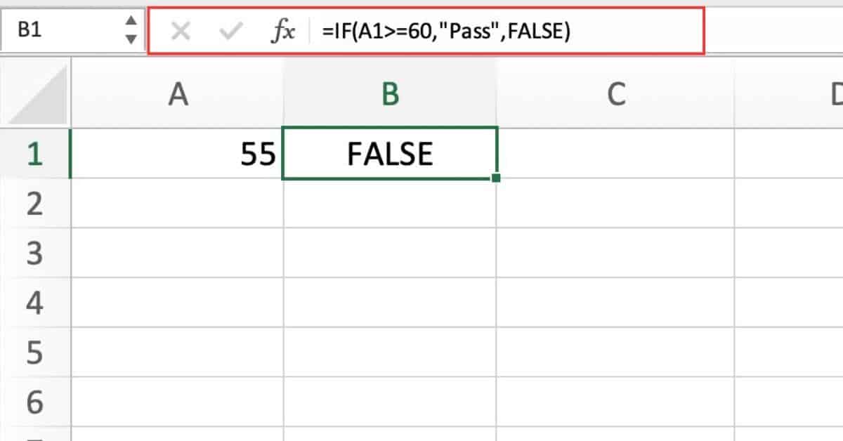 Excel FALSE Function - Sheet Leveller