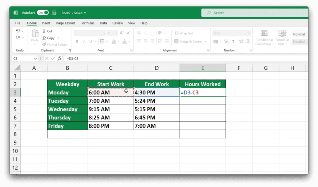 How To Calculate Hours Worked In Excel Sheet Leveller