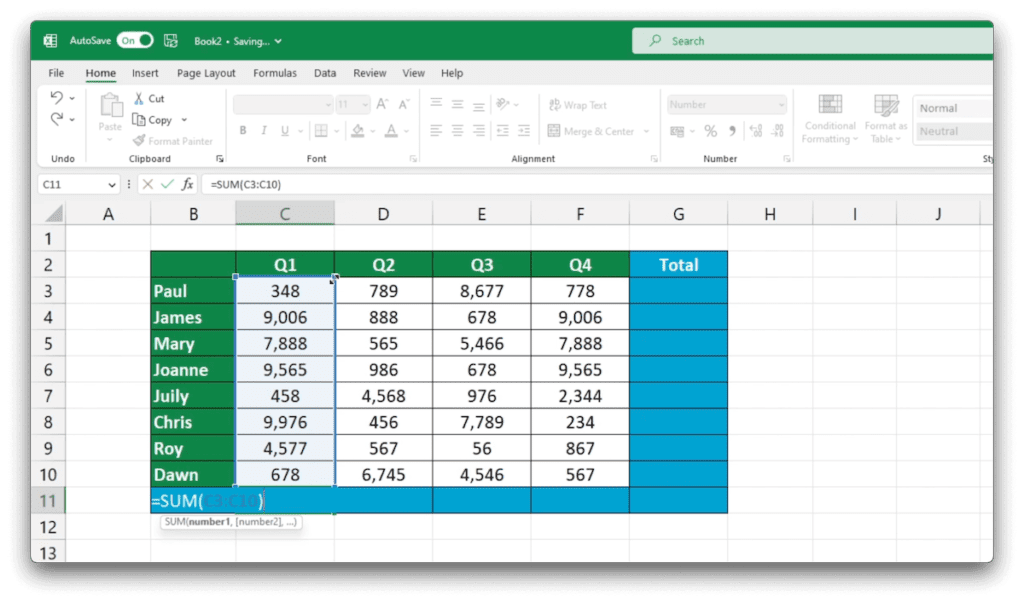 How To Sum A Column In Excel Beginner s Guide Sheet Leveller