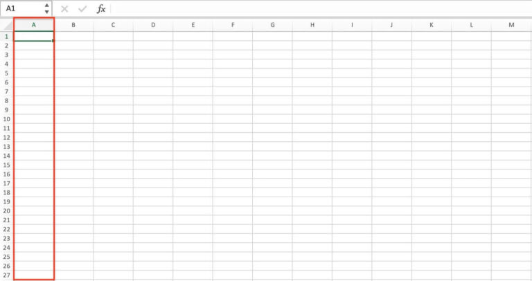 Row Vs Column in Excel - What's the Difference? - Sheet Leveller