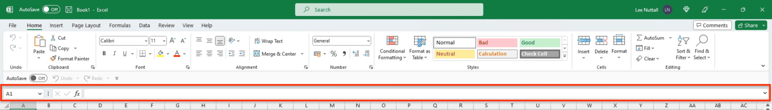 Formula Bar | Full Excel Tutorial - Sheet Leveller