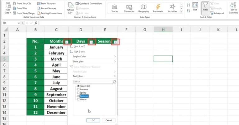 How to Create Filter in Excel - Sheet Leveller